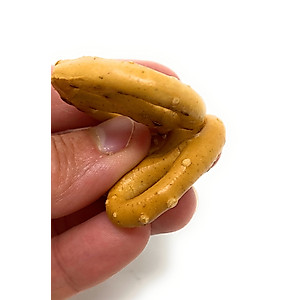 Hanover Organic Ancient Grain Spelt Sea Salt Pretzels Low Fat Cholesterol Trans Fat Free Party Snacks Resealable Container 28 oz Barrel