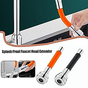 Rubber Universal Rotating Retractable Faucet Splash Extender Nozzle Arm Adjust Kitchen Washbasin Bubbler Fi O6R8 Robotic Faucets
