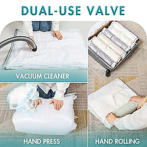 TAILI Hanging Vacuum Storage Bags 4 Pack Long and Jumbo Vacuum Storage Bags Variety 20 Pack, Meet Variety Storage, Saving More Space