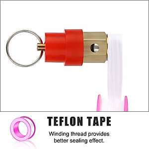 MEANLIN MEASURE Air Compressor Pressure Switch Control Valve 90-120 PSI 110V-240V 4-way Replacement Parts With 0-180 Pressure gauge and Safety Pressure Relief Valve