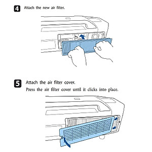 Greenafil Replacement air filter for EPSON ELPAF46 projector EB-L1050 UL1070U L1075U PU1006W PU1007B PU1007W PU1008B PU1008W PU2010B Z10000U Z10005U Z11000 Z11000W Z11005 Z9750 UZ9800W Z9870 Z9900W