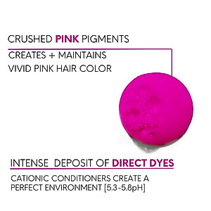 Watercolors INTENSE Semi Permanet Color Depositing Shampoo. Sulfate & Paraben Free to Maintain & Enhance Hair Color 8 fl oz - PINK