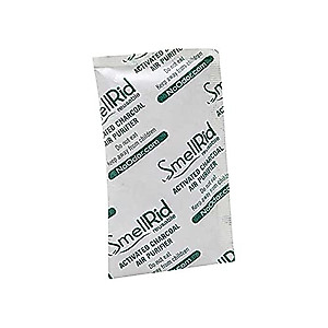 SMELLRID Reusable Activated Charcoal Odor Absorber That Works [10 Pack] - Medium 50 g (3.2" x 5”) Pack Treats 25 Sq. Ft. - Premium Natural Deodorizer for Purse, Helmet, Gloves, Pets, Safe & More