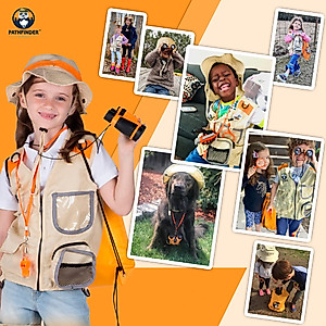 Kids Explorer Kit with Safari Vest & Hat for 3-12 Year Old Boys & Girls - Safari Costume Kids, Zoo Keeper, Paleontologist, Bug Kit & More - Giftable STEM Outdoor Explorer Kit for Kids + Bug Ebook