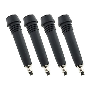 Alpenstock Tip E-outstanding 4PCS Black Carbon Tungsten Steel Trekking Rod Tip Replacement for Hiking Walking Treking Carbide Flextip