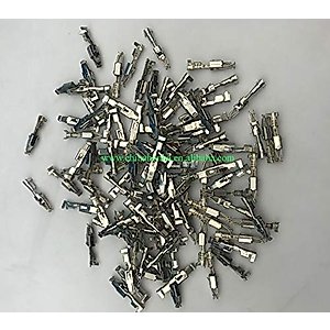 Davitu Cables, Adapters & Sockets - 100pcs Crimp Terminals Contact Pin For Bosch JPT tyco Socket Housing Connector Plug For 18-20AWG Wire Cable - (Color Name: 100pcs)