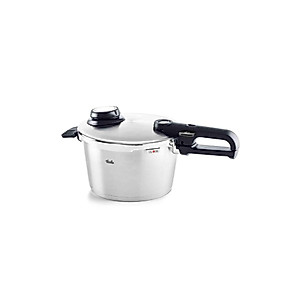 Fissler Vitavit Premium Pressure Cooker with Steamer Insert, 4.8 Quart