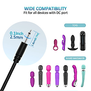 Bicmice 2.7Ft USB DC Charging Cable 2.5mm DC Charger Cord Fast Charging Replacement Cable-2 Pack