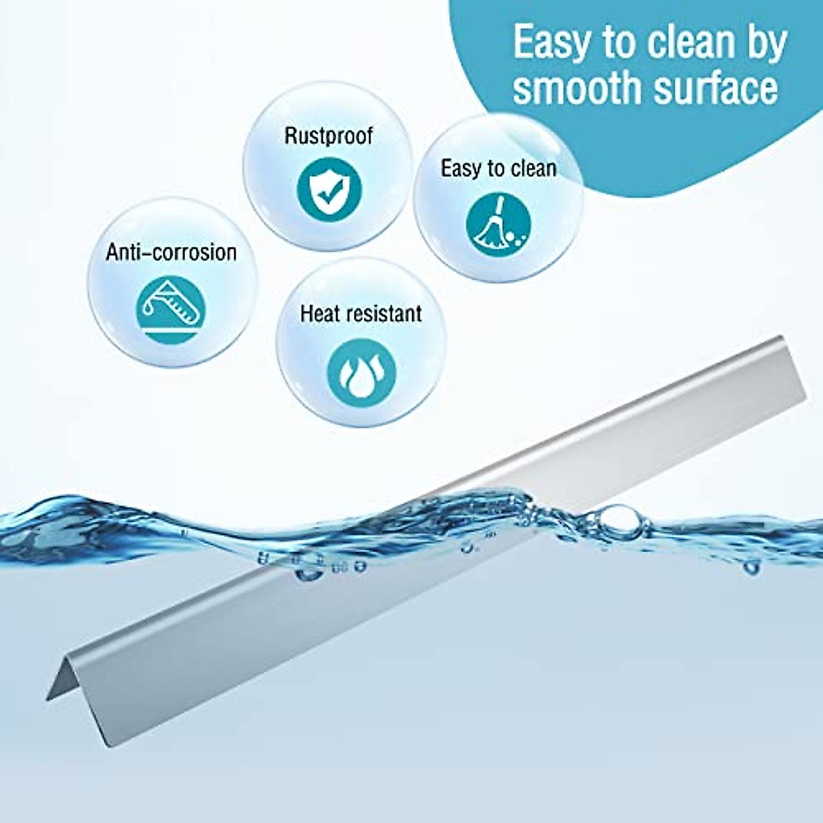 18 Inch Grill Heat Plate Replacement Parts for Weber Summit 600 Series Summit E-620 S-620 Gas Grills,Replacement Parts for Weber 67670 67671,13PCS