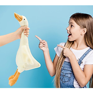 19.7" Swan Stuffed Animal, Soft Smooth Goose Plush Stuff Toy Gifts for Child Boys Girls (White)