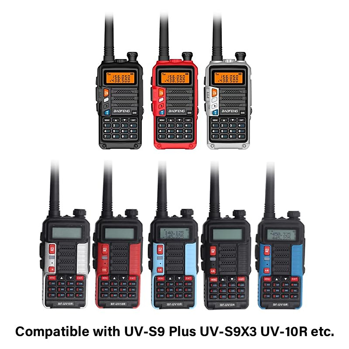 BAOFENG UV-S9 Plus Battery Eliminator Car Charger 2800mAh DC 12V Compatible with UV-S9X3 UV-S9 Etc