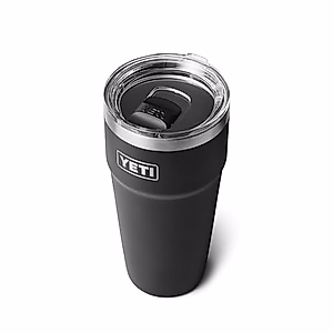 YETI Rambler 30 oz Stackable Tumbler, Stainless Steel, Vacuum Insulated with MagSlider Lid, Black