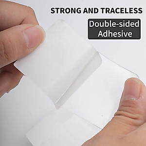 TRINENOX Non-Drilling Adhesive Shower Gel Bottle Rack, Soap Bottle Dispenser Holder Wall Mount, Hand Pump Bottles Dispenser Stand Hanging Rack Shampoo Standing Shelf Storage Holder Bracket(4 Black L)