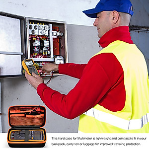 Case for Fluke 117 115 116 114 113 / for Klein Tools MM400 / MM300 Electricians True RMS Multimeter, Digital Multimeters Storage Organizer Bag for Multi Meter Kit Accessories & Cables-Box Only