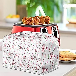 Yiekeluo Farm Chicken 4 Slice Toaster Cover Appliance Cover Bread Maker Cover Oven Dustproof Cover-Stain Resistant-Washable