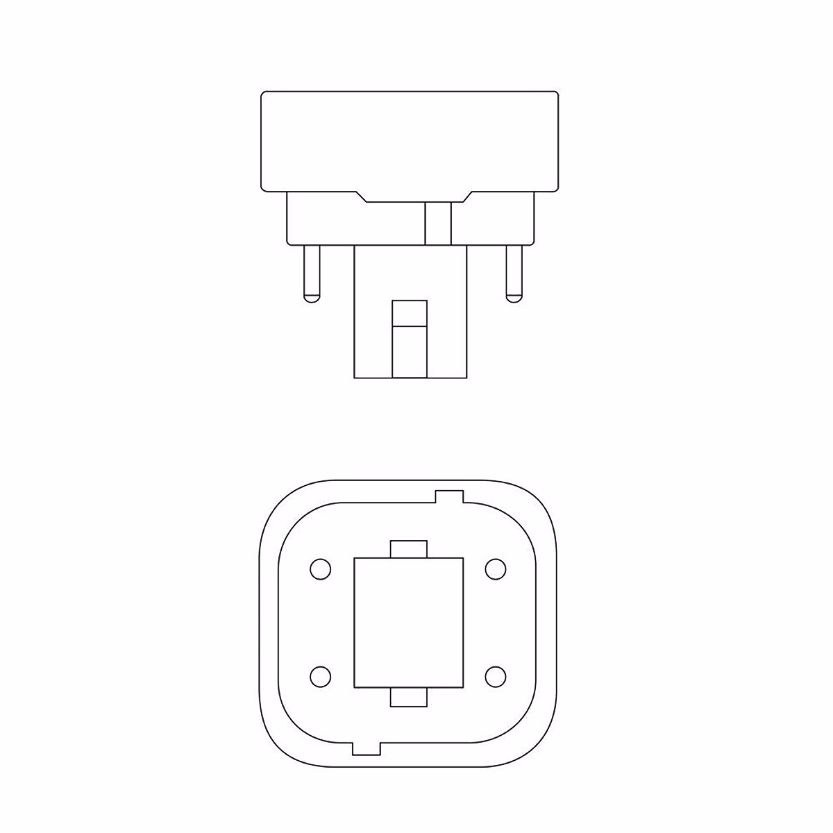 LEDVANCE Sylvania 20673 Compact Fluorescent 4 Pin Double Tube 3500K, 26-watt, 1 Count (Pack of 1)