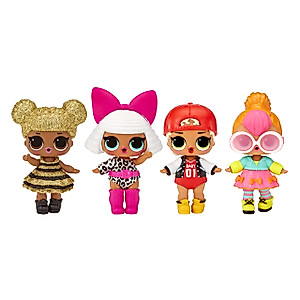 L.O.L. Surprise! 707 Neon QT Doll with 7 Surprises in Paper Ball- Collectible Doll w/Water Surprise & Fashion Accessories, Holiday Toy, Great Gift for Kids Ages 4 5 6+ Years Old & Collectors