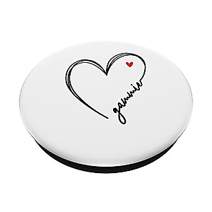 Cute Gammie With Heart Girl Women Girls Mom Mothers Day PopSockets Swappable PopGrip