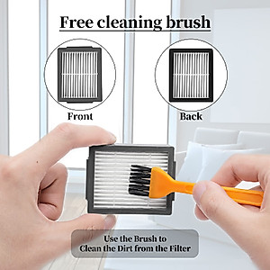 Coodss Replacement Filters Parts Kit - 12 Pack High Efficiency Filters for iRobot Roomba i7 i7+ i7 Plus E5 E6 E7 Series Vacuum Cleaner