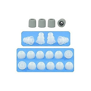 Extra Small - Earphones Plus Brand Replacement Earphone Tips 10 Pair Assortment: 4 Memory Foam Earbuds, 4 Triple Flange Ear Tips, and 12 Standard Replacement Ear Cushions