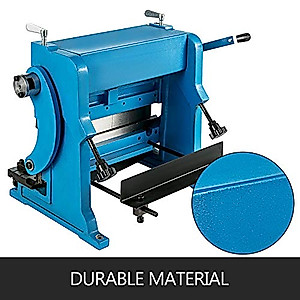 BestEquip Sheet Metal Brake 3-In-1 12-inch,Shear Press Brake 20-Gauge Capacity,Combination Sheet Metal Machine Solid Construction,Shears and Slip Roll Machine for Shear Bending Rolling