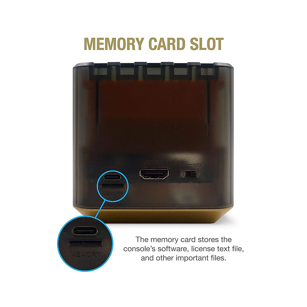 Hyperkin RetroN Sq: HD Gaming Console for Game Boy/Color/Game Boy Advance (Blackgold) - Game Boy Advance