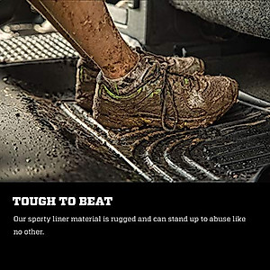 Husky Liners Weatherbeater Floor Mats | Fits 2009 - 2014 Ford F-150 SuperCrew Cab without Manual Shifter (Footwell Coverage) | Front & 2nd Row, 3-pc Tan - 98333