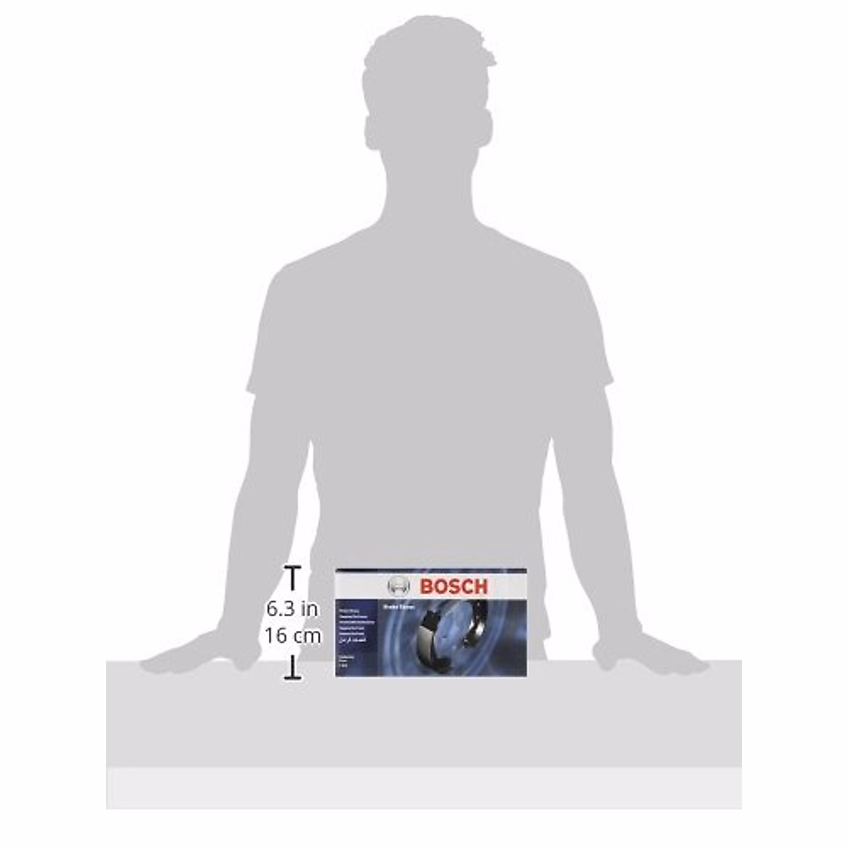 BOSCH BS752 Blue Parking Brake Shoe Set - Compatible With Select Ford Expedition, F-150, F-250; Lincoln Blackwood, Mark LT, Navigator, Town Car