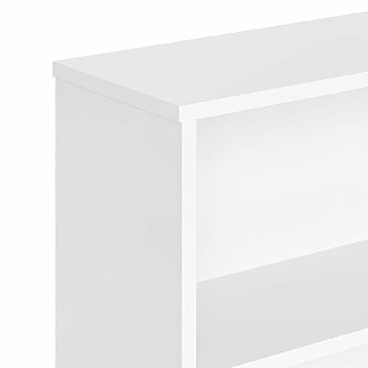 Topeakmart Over The Toilet Storage with 2 Doors & Adjustable Shelf, Free Standing Toilet Rack, Home Space-Saving Furniture with 2 Upper Open Compartments, L25xW8xH77 Inches, White