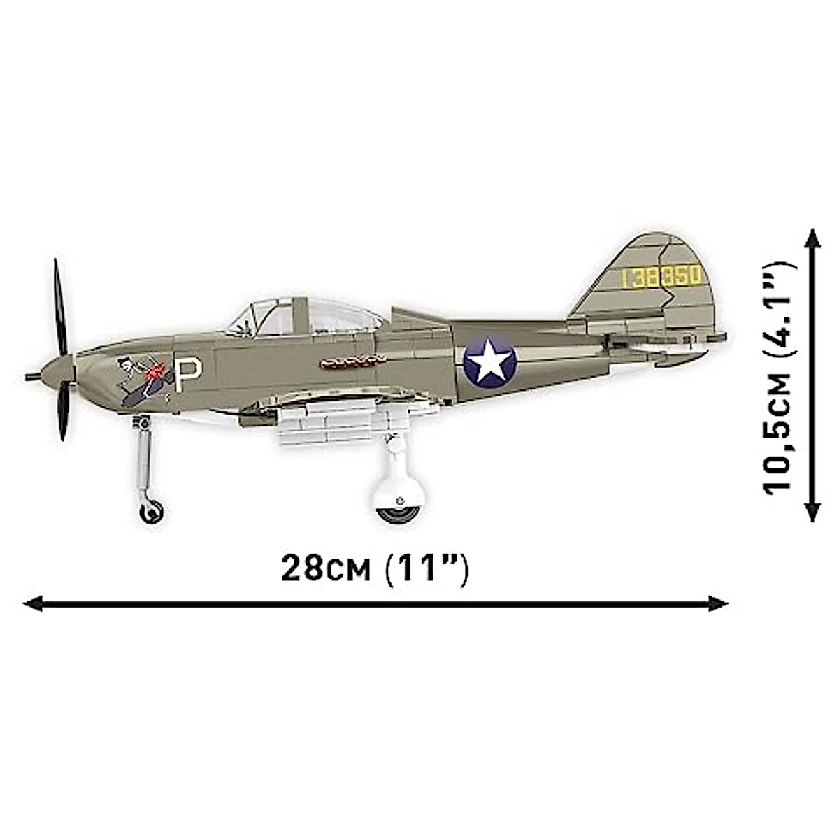 COBI Historical Collection WWII Bell® P-39D AIRACOBRA® Aircraft