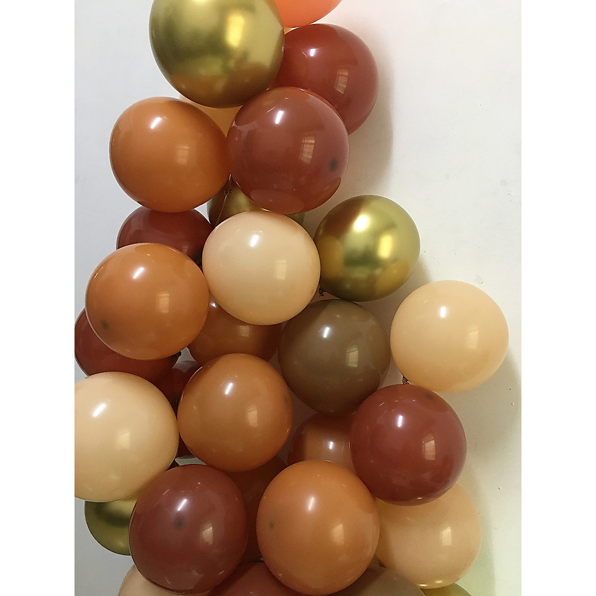 Fall boho Balloon Garland - Nude Tan Coffee Brown Gold Balloons Arch Kit for Autumn Nuetral Baby Bridal Shower Wedding Birthday Party Decorations