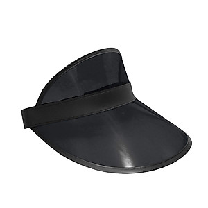 Nicky Bigs Novelties Clear Colored Plastic Sun Visor Tennis Beach Bingo Vegas Dealer Golf Casino Hat