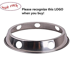 NAZYSAP Wok Ring for Gas Stove,1 Pack Potholders for Kitchens 7.99 and 9.13 Inch Reversible Size Wok Stand Suitable for Most Woks