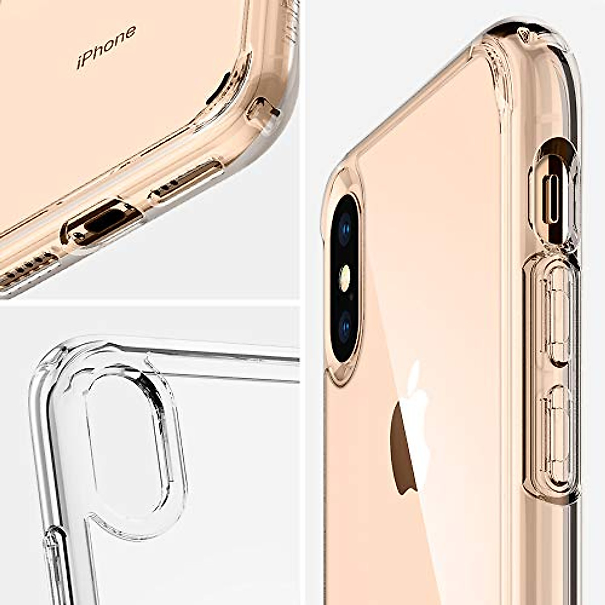 Spigen Ultra Hybrid Designed for iPhone Xs Case (2018) / Designed for iPhone X Case (2017) - Crystal Clear