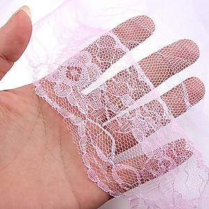 ROPALIA Universal Crib Floor Mosquito Net, Palace Dome Mosquito Net Foldable Mosquito Cover with Lace for Kids