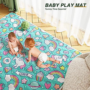 LEHOM Baby Play Mat 50" X 50" Baby Crawling Mat Thicken One-Piece Baby Playpen Playmat, Non-Slip Washable Baby Play Mat Baby Playmat Floor Mat for Infants Babies Toddlers Tummy Time Activity