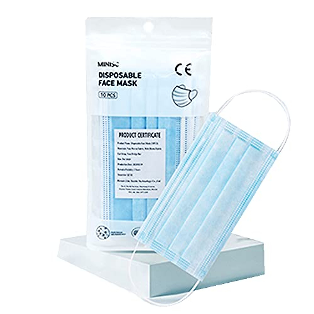 2,000pcs Disposable Face Masks- 3 Ply Breathable Mask For Adults (40 Packs of 50)