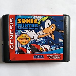 Royal Retro Winter Adventures For Sega Genesis Mega Drive 16 Bit Game Cartridge For PAL And NTSC (Black)