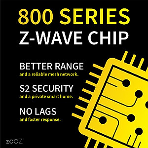 Zooz Z-Wave Plus S2 Double Switch (White) ZEN30 for Fan and Light Combo (NO Speed Control), Signal Repeater, Hub Required (Works with Hubitat, Wink, SmartThings, Vera)