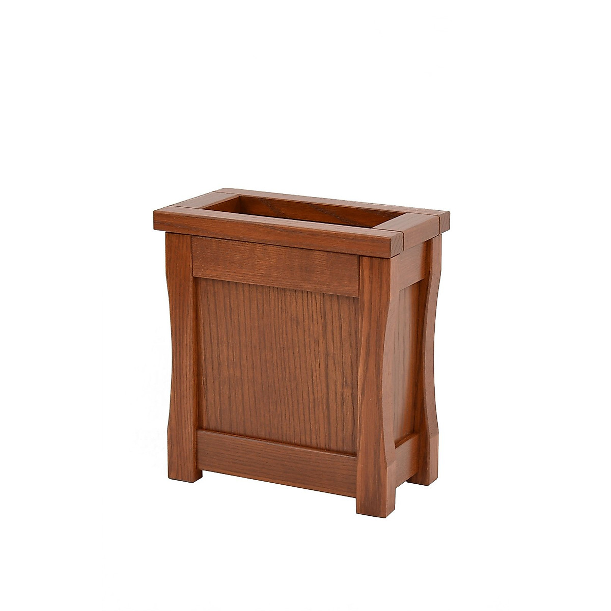 Small Wooden Trash can. Mission Style. Oak. TE-823