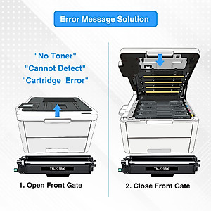 TN223 BK/C/M/Y MFC-L3770CDW Toner 4Pack: Compatible Toner Cartridge Replacement for Brother TN-223 TN 223 TN227 Work with HL-L3270CDW HL-L3210CW HL-L3290CDW MFC-L3710CW MFC-L3750CDW Printer