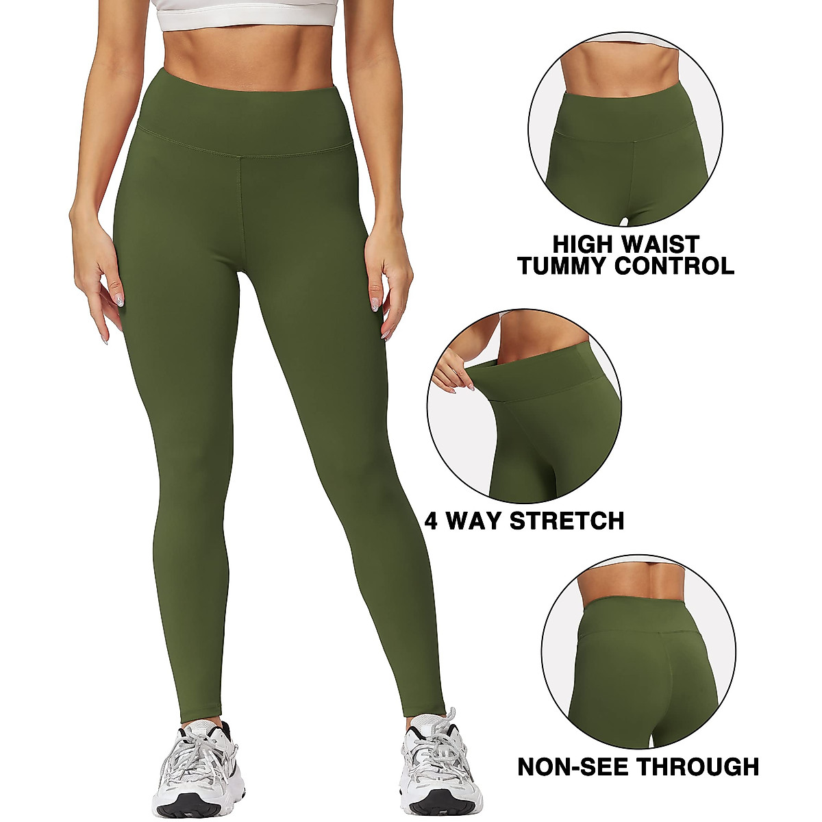 Natural Feelings Buttercloud High Waisted Leggings for Women Ultra Soft Stretch Slim Yoga Leggings
