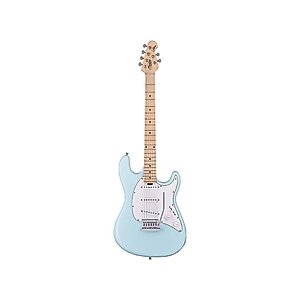 Sterling By MusicMan 6 String Solid-Body Electric Guitar, Right, Daphne Blue (CT30SSS-DBL-M1)