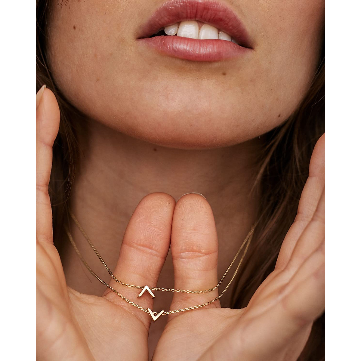 Bryan Anthonys Highs and Lows Necklace Set, 14K Gold Necklace for Women, Pendant, 2 Piece Set, Adjustable Length