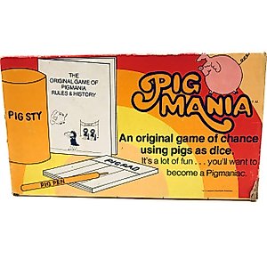 Pig Mania: an Original Game of Chance Using Pigs as dice (1977)