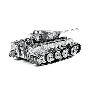 Fascinations Metal Earth Tanks 3D Metal Model Kits - M1 Abrams - Tiger 1 - T-34 - Chi-Ha - Sherman - Set of 5