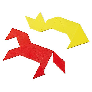 ETA hand2mind Small Plastic Tangrams, Set of 4