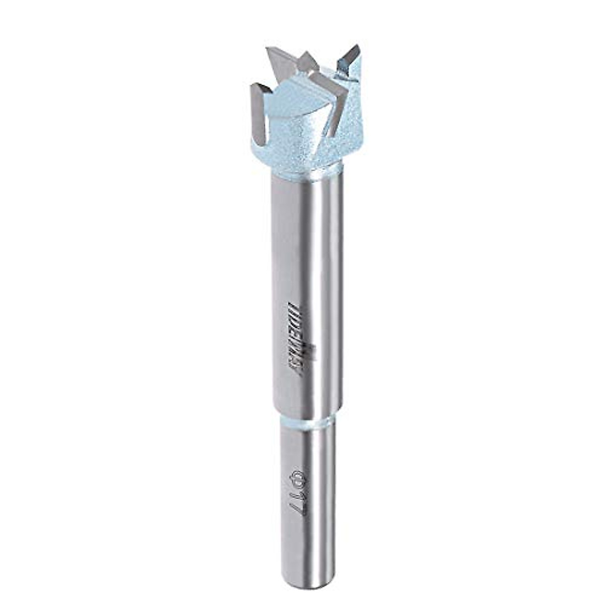 uxcell Forstner Drill Bits 17mm, Tungsten Carbide Wood Hole Saw Auger Opener, Woodworking Hinge Hole Drilling Boring Bit Cutter (Blue, Silver Tone)