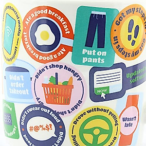 Adulting Achieved 14oz Ceramic Mug Happy Colorful Bright Coffee Tea Cup Congratulations Gift