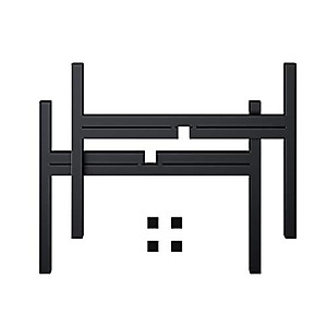 FaithLand Mid Century Plant Stand Indoor Outdoor(Plant Pot Not Included), Hold Up to 14 Inch Planter, Metal Planter Stand, Potted Plant Holder, Black - Fits Snake Plant - Upgraded Design